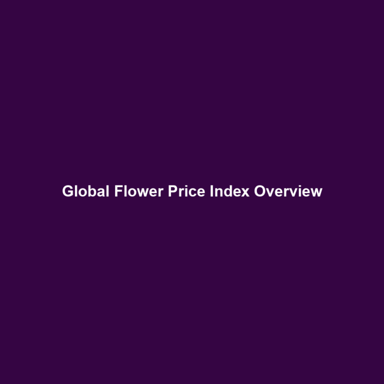 Global Flower Price Index Overview - husfarm.trade